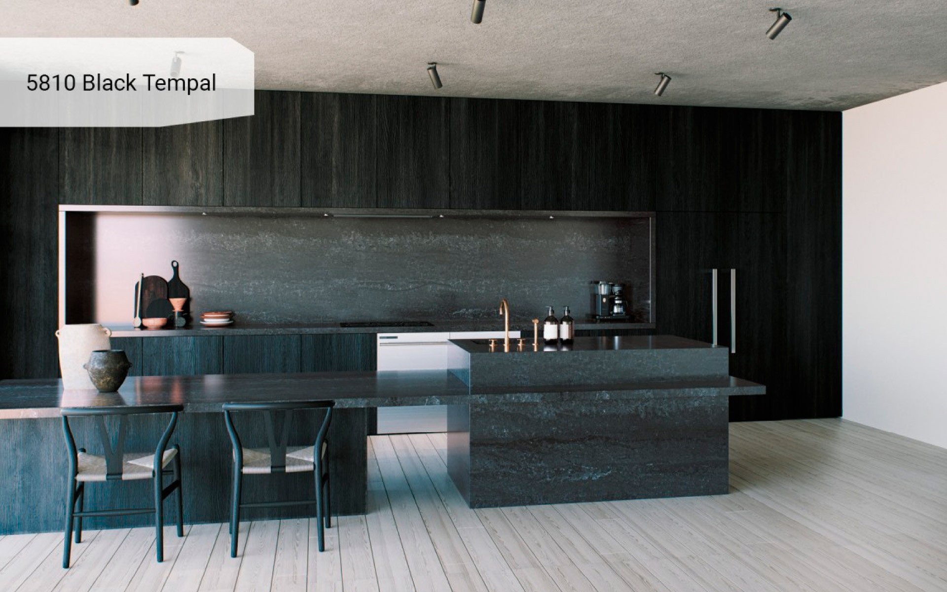 Black artificial stone decors - an unquestionable bestseller in modern interior design! | ArchiType