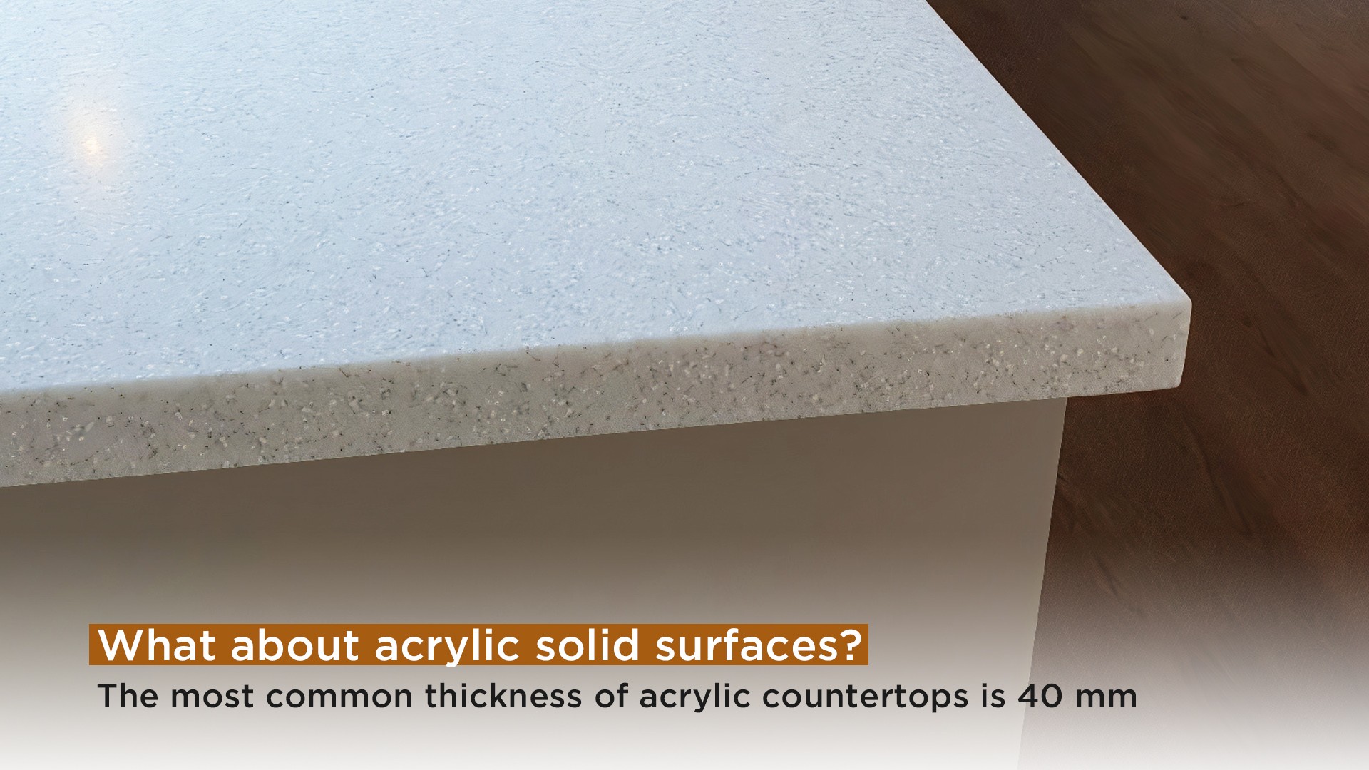 What determines the thickness of the countertop? | ArchiType