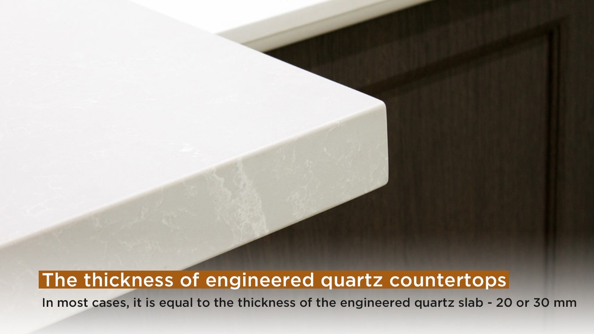 What determines the thickness of the countertop? | ArchiType